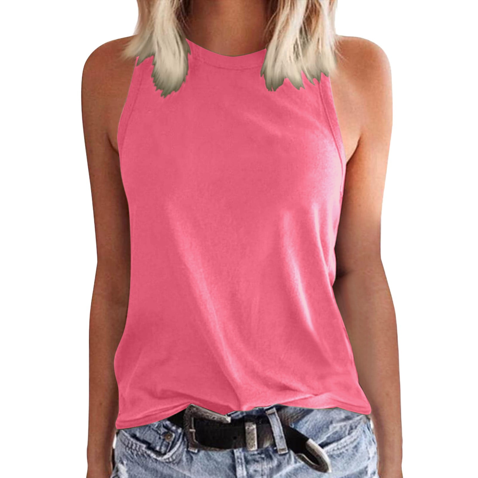 Click here for Gdreda Cropped Tank Tops For Women Ladies Solid Co... prices