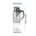 Ckraxd High Borosilicate Glass Cold Water Pitcher, Heat-Resistant Water ...