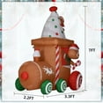 Coolmade 7ft Blow Up Christmas Inflatables, Gingerbread on Ice Cream ...