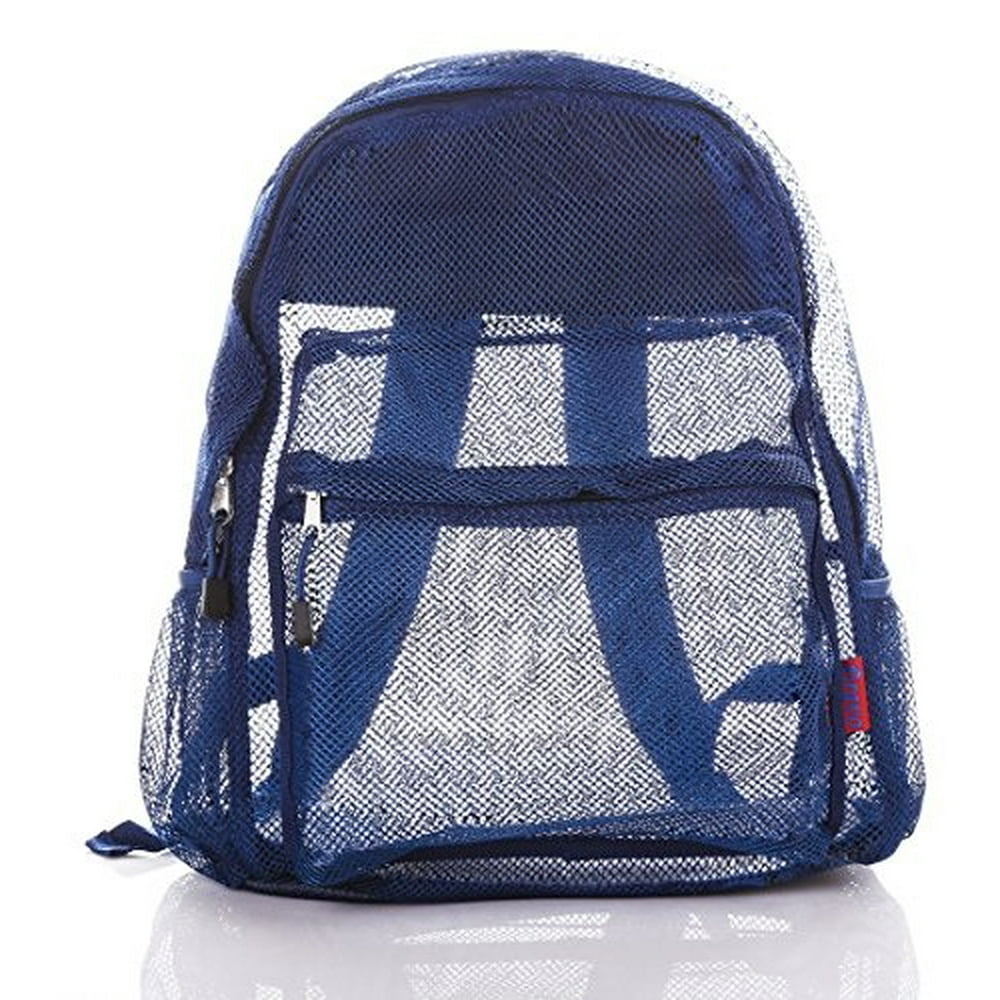 Bravo! - clear mesh backpack for kids men & women by bravo - large ...