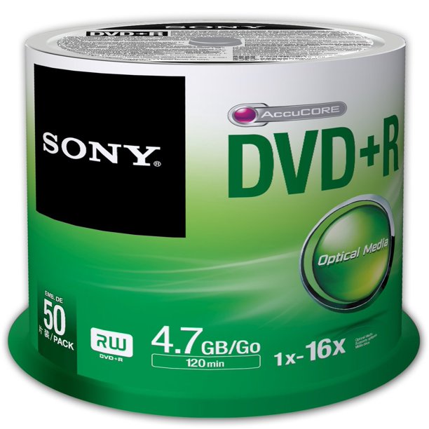 Sony 50dpr47sp 16x Dvd+rs 50 ct Spindle - Walmart.com