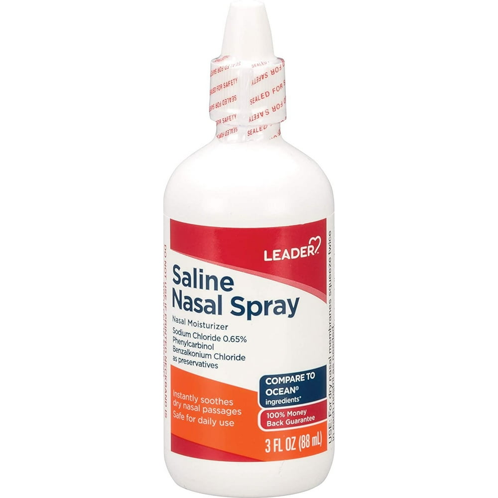 Leader Saline Nasal Spray, 3oz - Walmart.com - Walmart.com