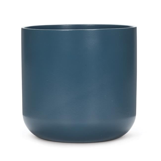 Abbott Collection 8 in. Stoneware Classic Planter, Dark Blue - Extra ...