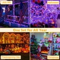 Christmas Lights 100 LEDs 33 FT Clear Wire, 130 Modes Color Changing ...