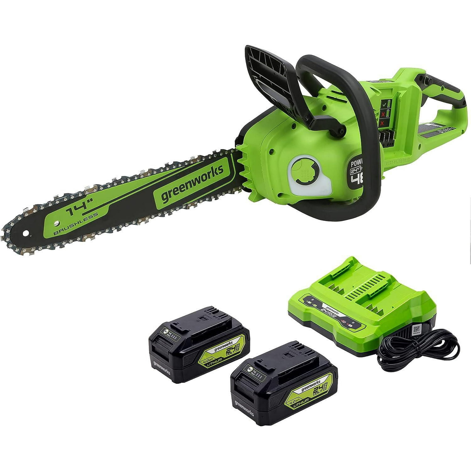 Click here for Greenworks 48v (2 X 24v) 14 Brushless Chainsaw  (2... prices