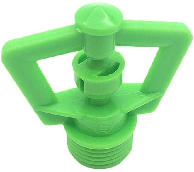 Kit de manguera de aspersión vegetal 10 piezas Micro aspersores rotativos verdes Rosca macho de ...