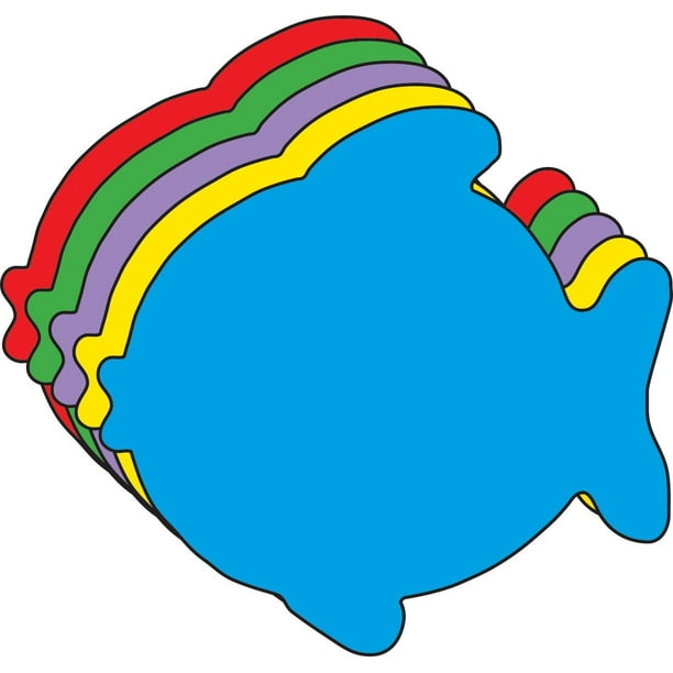 Fish Foam Assorted Color Creative Cut-Outs- 3” - Walmart.com - Walmart.com