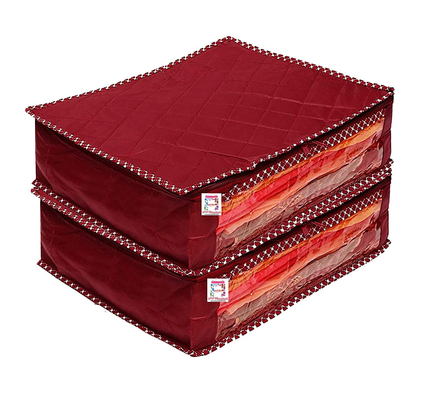 atorakushon Parachute Fabric Saree Garments Covers Clothes Storage sari ...