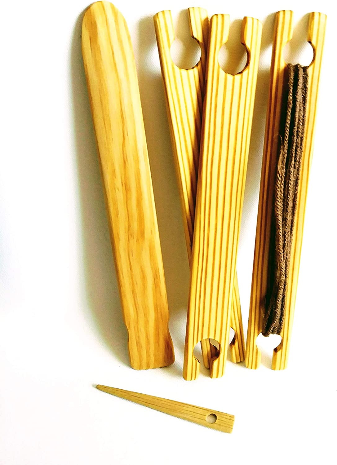 5 Piece 10 inch Weaving Shuttles, Free Pick up and Stick Needle ...