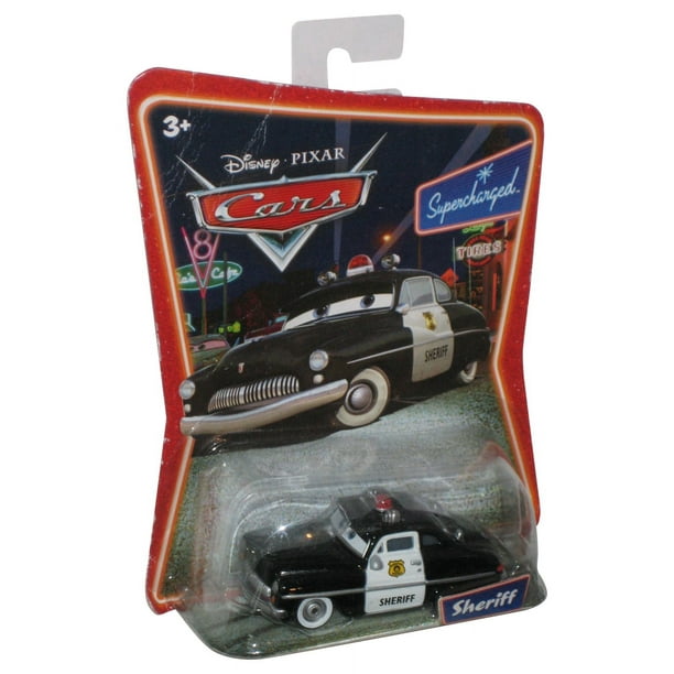Disney Cars Sheriff Cop Police Supercharged Mattel Toy Car - (Dented ...