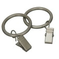 Mainstays 1" Pewter Curtain Clip Rings (7 pack) - Walmart.com