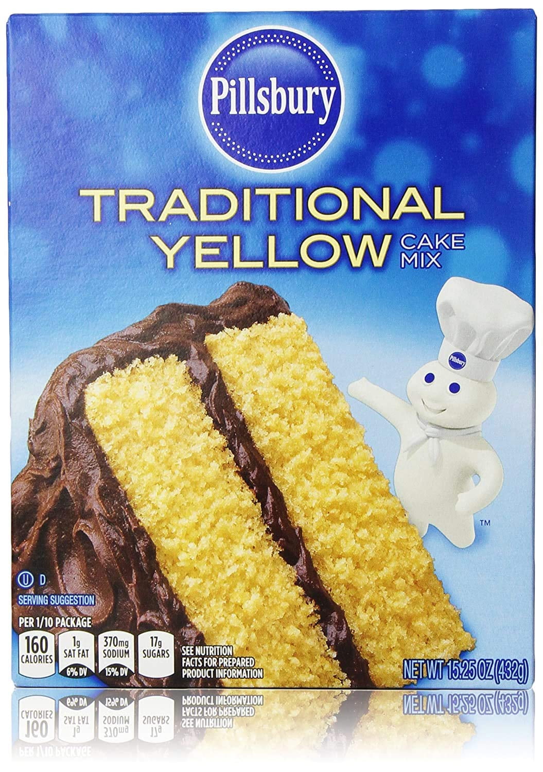 Pillsbury Traditional Yellow Cake Mix 15.25 Oz (Pack of 2) - Walmart.com