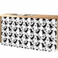 Black Dinosaur Cabinet Curtain 28"W x 51"L, Cartoon Funny Cute Dino ...