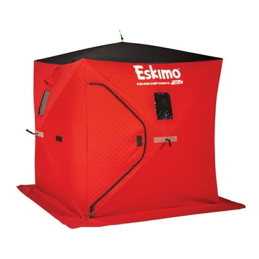Eskimo QuickFish 3i Insulated Ice Fishing Shack, Portable, Red/Black, 3 ...