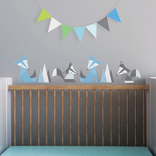 Foxes Fabric Wall Decals - Walmart.com
