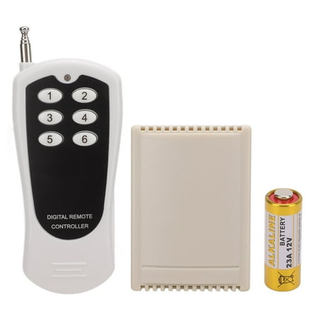 Wireless Remote Control Switch with Transmitter 433.92Mhz 6 Channel ...