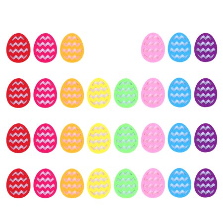 30PCS Easter DIY Paster Cartoon Easter Egg Sticker Nonwovens Easter DIY ...