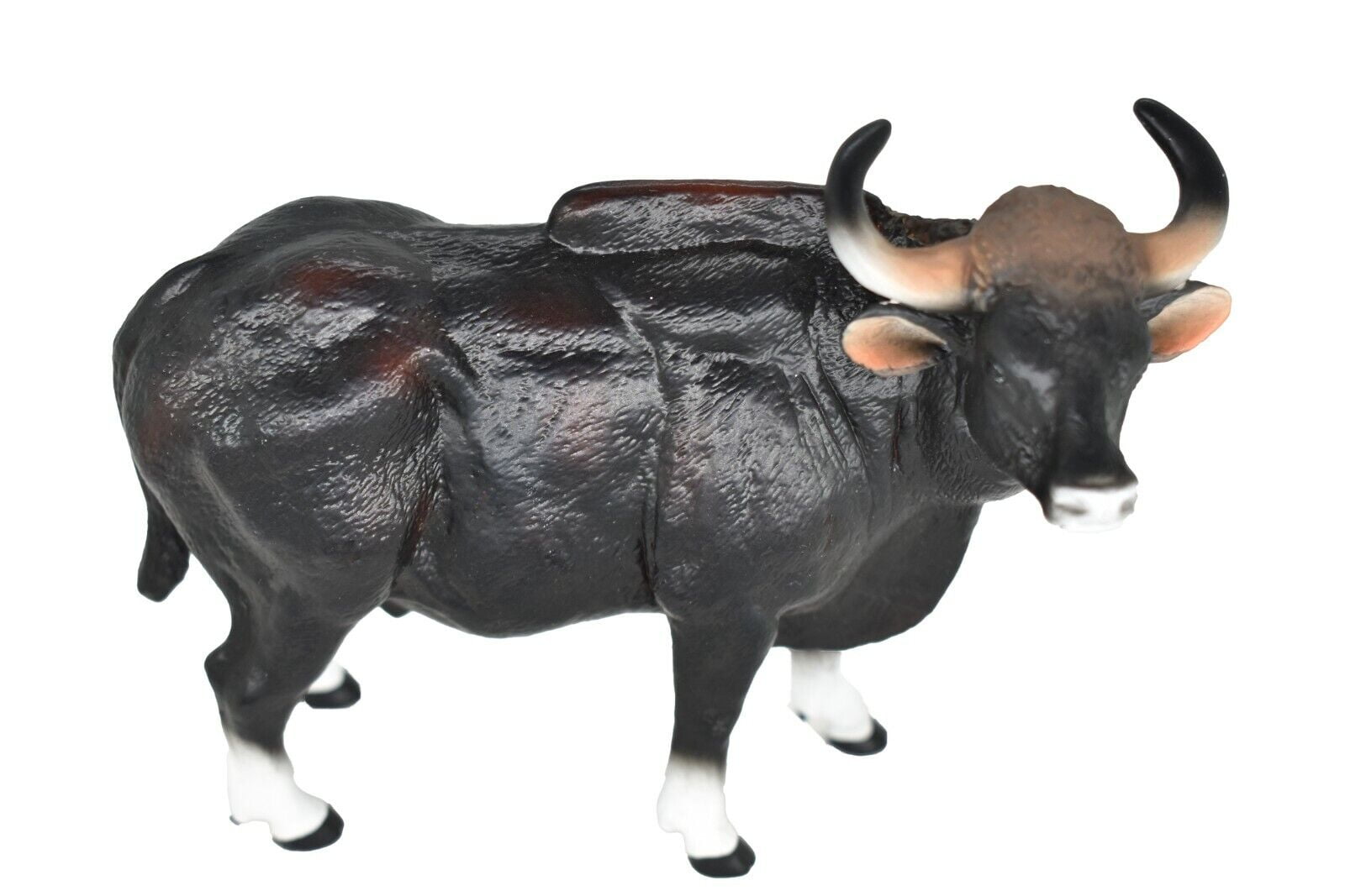 Gaur Bull Realistic Toy Model Plastic Replica Animal, Kids Educational ...