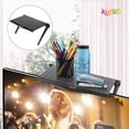 TV Monitor Rack Screen Top Storage Shelf Holder Home No-drill Computer ...