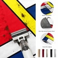Abstract Color Block 3x5ft Non Slip Area Rug Yellow Red Blue ...