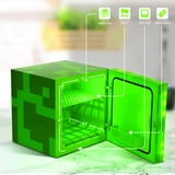 Minecraft Green Creeper Gaming Mini Fridge Cooler 9 Can, 6.7L, 1 Door ...