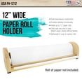 US Art Supply 12 inch Wooden Tabletop Paper Holder & Dispenser Safe ...