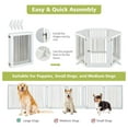 Freestanding Dog Gate, 144 Inch Extra Wide Pet Gate & Playpen, Foldable ...