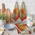 2 Pack Animal Cute Kitchen Towels Pet Orange Cat Decorative Dish Towel ...