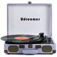 Udreamer Vinyl Record Player 3-Speed Turntable with Bluetooth,Suitcase ...