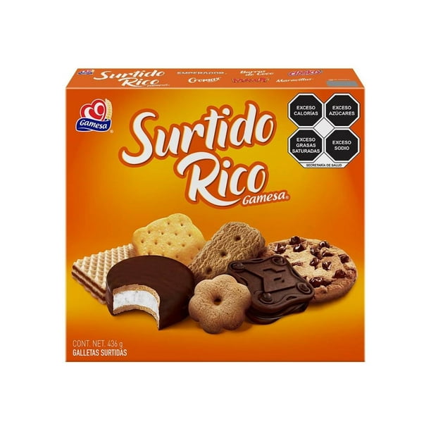 Pack de 12 Galletas Gamesa Surtido Rico de 436g Gamesa 436g | Bodega ...