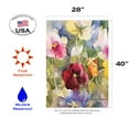 Toland Home Garden Pansies Posing Summer Spring Flag Double Sided 28x40 ...
