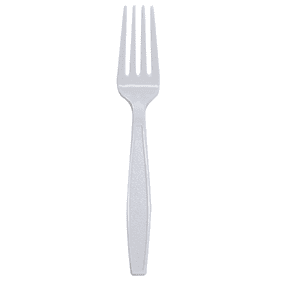 Dixie Plastic Forks, Heavyweight, Polystyrene White, 1000 ct (FH217 ...