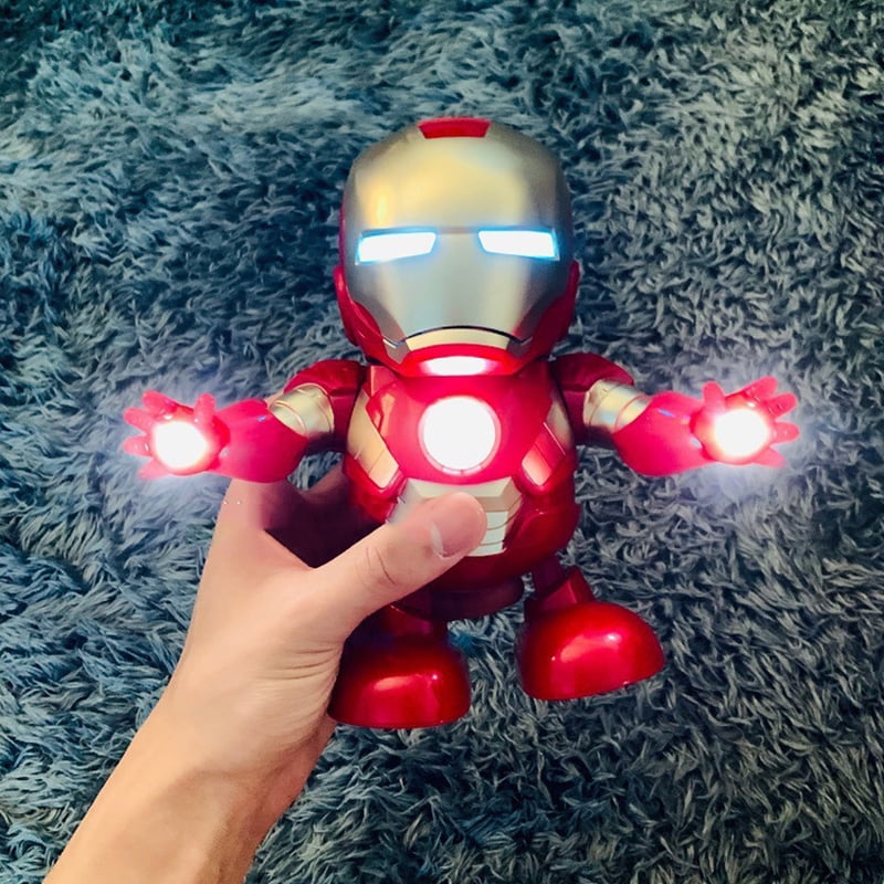 Dance Hero Dancing Super Hero Robot Toy with Openable Mask Lighting ...
