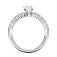1.5 CT Marquise Shape Lab Grown Diamond Halo Engagement Ring for Women ...