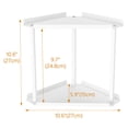 2 Tier Corner Bathroom Organizer Shelf, Vanity Storage Rack for ...