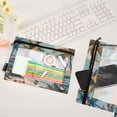 2 Pack Expandable File Folder with Clear PVC Front Page Folder with ...