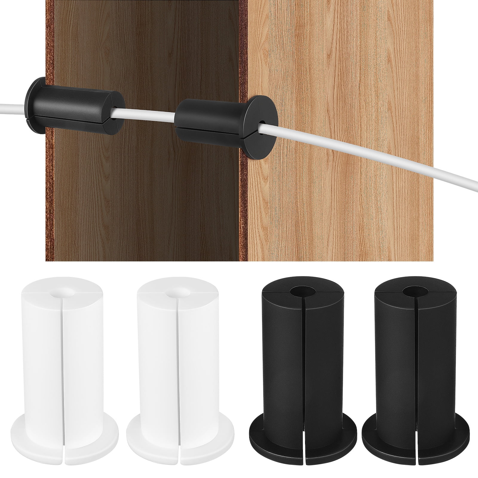 Kit de 4 pasacables para enrutamiento de cables, cubiertas para ...