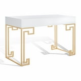Safavieh Modern Valeria Lacquer Writing Desk with Gold Leaf Hardware ...