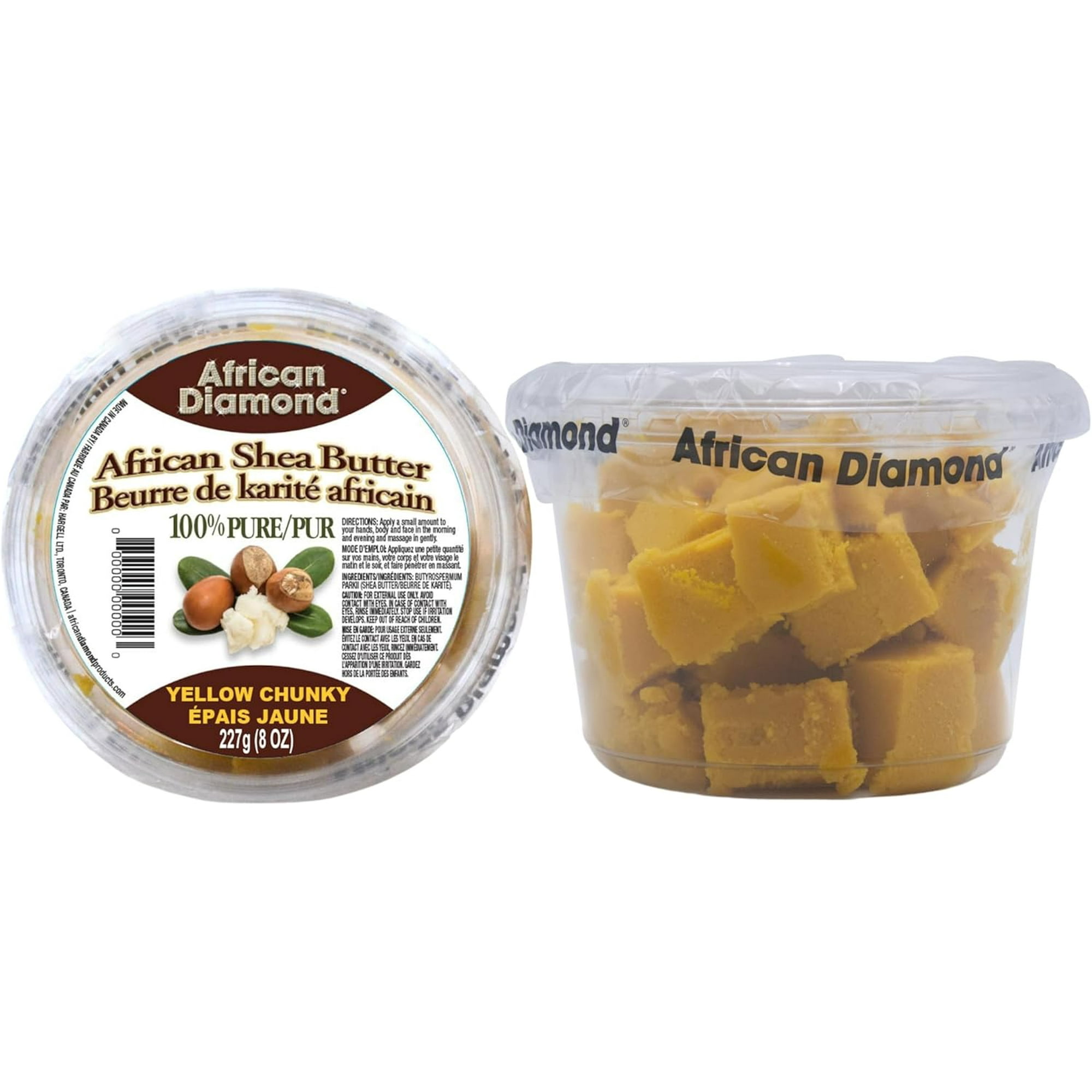 Click here for African Diamond Shea Butter Yellow Chunky 8oz 8 Oz prices