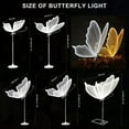 2PC White Light Wedding Butterfly Floor lamp Creative Butterfly Ceiling ...