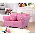 Costway Mini Child Cozy Playroom Sofa, Strawberry Armrest Lounge Couch ...