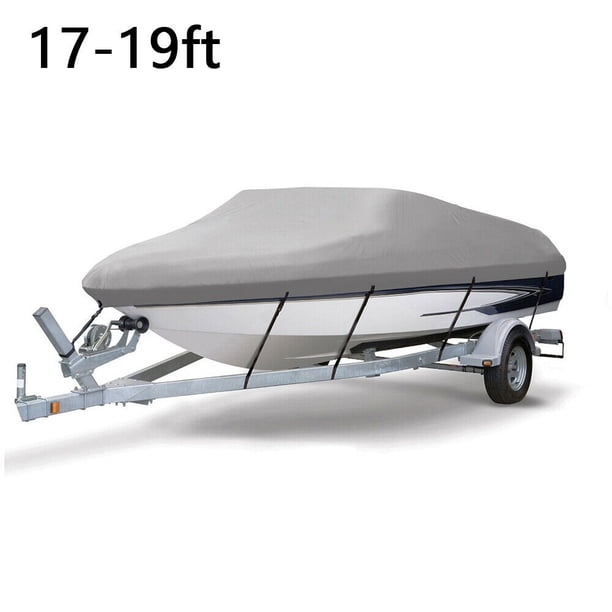 Waterproof Heavy Duty Boat Cover Protector Dustproof Trailerable V-Hull ...