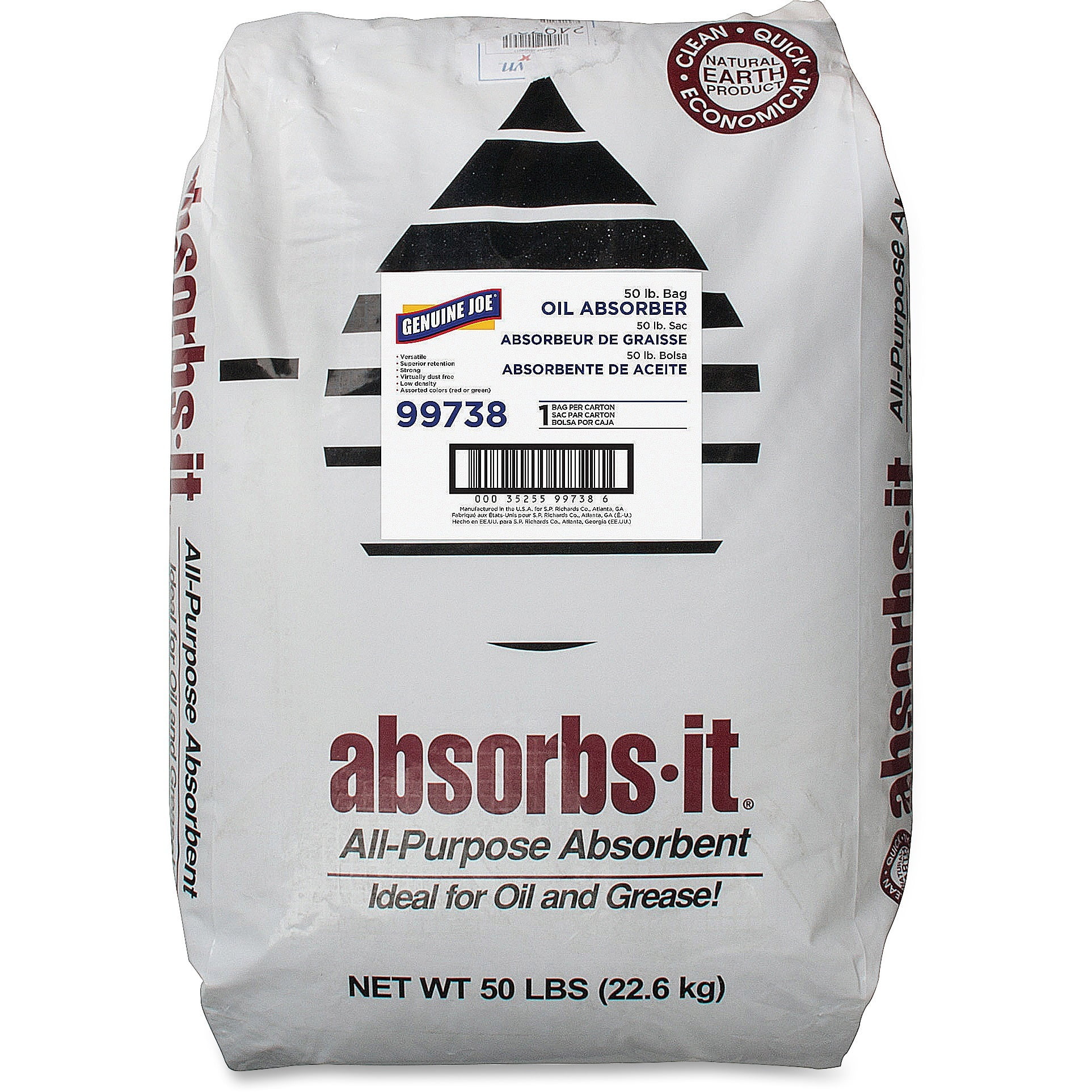 Genuine Joe, GJO99738, Absorbs-it All-purpose Absorbent, 1 Bag, Gray ...