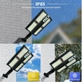 "IRTTO Solar Powered Street Lights, 6000LM Outdoor LED Motion Sensor ...