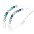 2-Pack Silicone Pacifier Holder Clips - Teething Toy Tether for Car ...