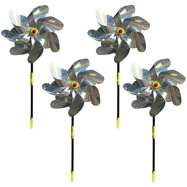 Bird Scarecrow Decoration, 4 Piece Reflective Windmill, Anti-bird ...