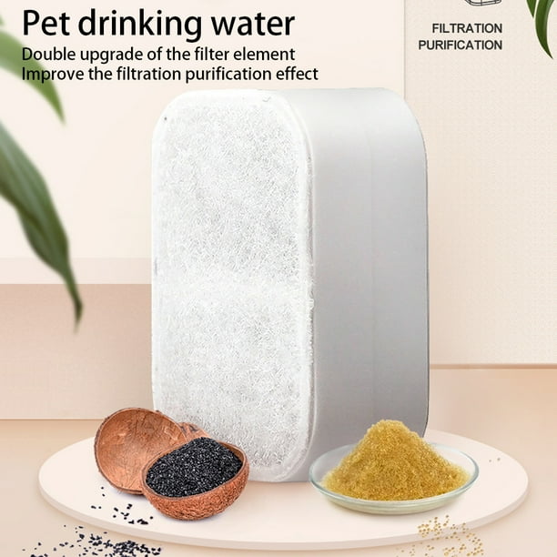 4 Pieces Home Universal Electric Pet Water Pet Water Feeder Filter ...