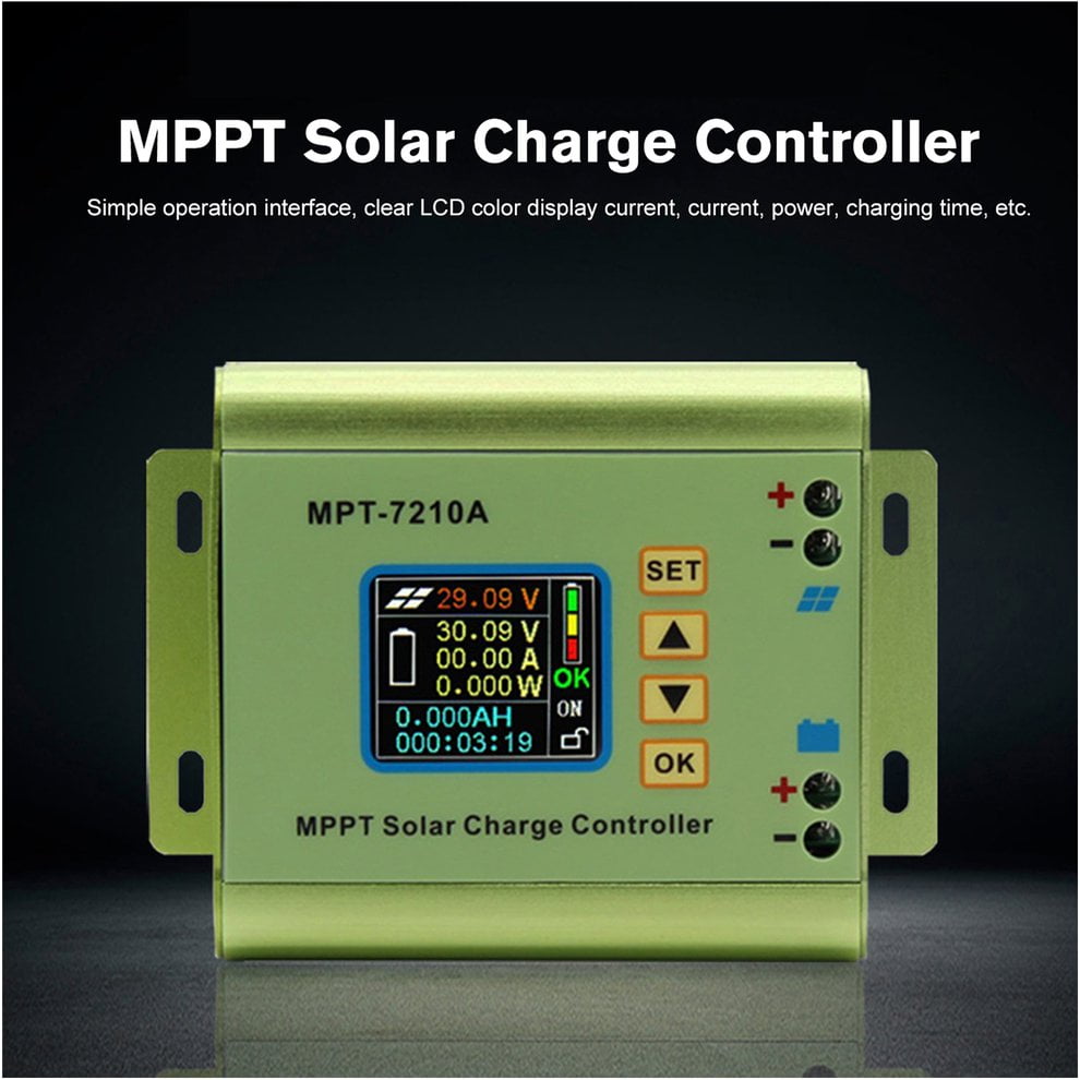 Better Life New MPT-7210A Color LCD Display MPPT Solar Panel Charge ...