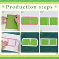 3Pcs 3 Styles Acrylic Sticky Notes Bookbinding Guide Template Mini ...