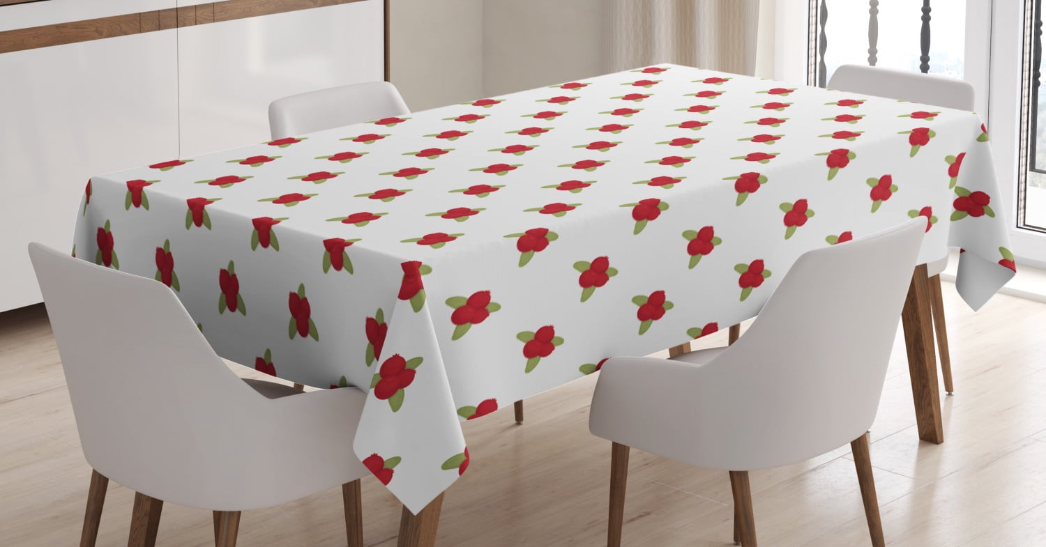 Cranberry Tablecloth, Kids Nursery Style Children Playroom Toddler ...